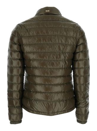 Herno Womens Puffer Jacket Quilted Green Polyamide