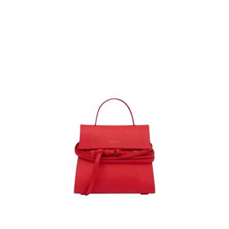 Moschino Femme, Sacs, Rouge, Taille: ONE Size Tie Me Small Handbag