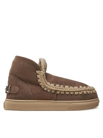 Mou Schneeschuhe Eskimo Sneaker Big Metal Logo FW111008A Braun