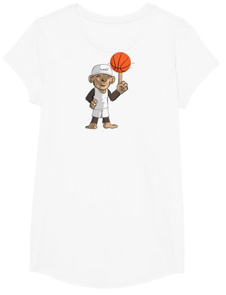 monk&auml; Basketball Affe Sport Basketballspieler T-Shirt