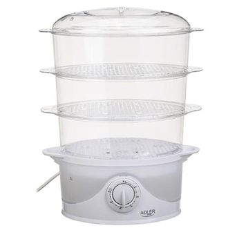 Adler Europe AD 633 Steamer 3 Korb(e) Freistehend 800 W White