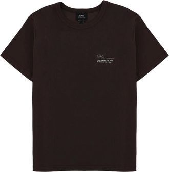A.P.C. A.p.c., Homme, Tops, Brun, Taille: M Niclas T-shirt