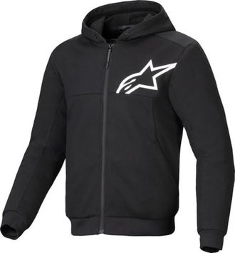 Alpinestars Sweat à capuche Chrome V2 Sport (noir/blanc), 3XL