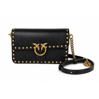 Pinko Pinko, Femme, Sacs, Noir, Taille: ONE Size Love One Sac Bandouli&egrave;re