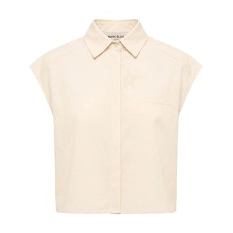 Marc Ellis Kurzarmhemd - - Blouses & Shirts - Damen - Beige - XL