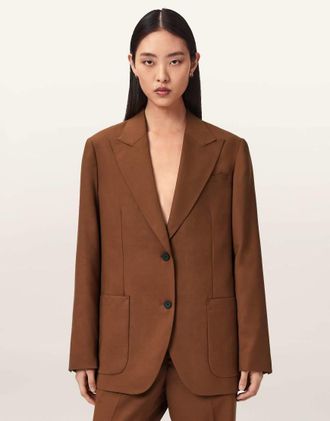 AllSaints Beck - Blazer in Cognacbraun-Brown