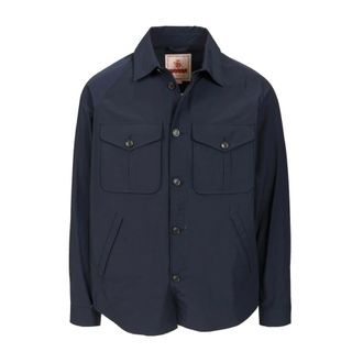 Baracuta Cloth Shirt Jacket - - Jackets - Herren - Blau - L