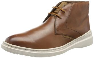 Clarks Herren Dennet Mid Chukka-Stiefel, Dunkelbraunes Leder, 39.5 EU