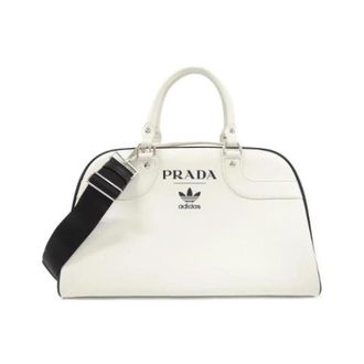 Prada Pre-owned 1Bb074 City Calf Boston Bag Limited - - Pre-owned - Damen - Wei&szlig; - ONE SIZE