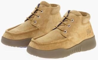 Burberry Suede MANILLA Lace-up Booties size 40