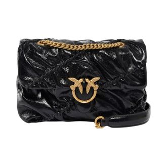 Pinko Love Puff Crinckle Mini - - Bags - Damen - Schwarzk - ONE SIZE