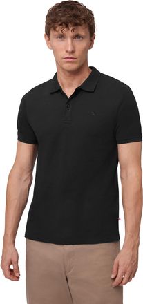Danish Endurance Premium Poloshirt Herren Kurzarm (1er | 2er Pack), Piqué Qualität aus Bio-Baumwolle, Schwarz, 3XL