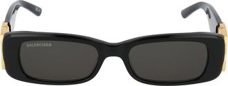 Balenciaga Lunettes De Soleil - Noir