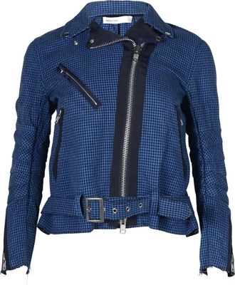 Nike veste à motif pied-de-poule - Bleu