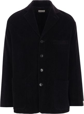 Bally Sakko aus Cord - Schwarz