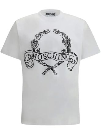 Moschino t-shirt à logo imprimé - Blanc