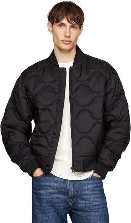 Tommy Hilfiger Herren Steppjacke Onion Quilted Bomber Übergangsjacke, Schwarz (Black), XXL