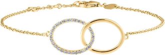 Edenly Armband Frische - Doppeltes Firmament - 18 Karat Gelbgold und Diamanten