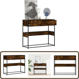 vidaXL vidaXL Konsolentisch R&auml;uchereiche 90x35x80 cm Holzwerkstoff