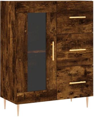 vidaXL Sideboard Räuchereiche 69,5x34x90 cm Holzwerkstoff Vidaxl