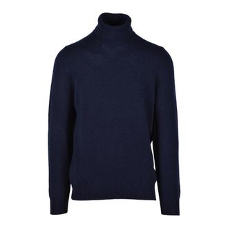 Vengera Reiner Woll-Rollkragenpullover - - Knitwear - Herren - Blau - 2XL