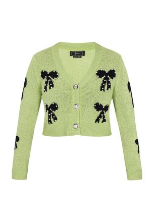 Faina Strickjacke Frauen Gr&uuml;n