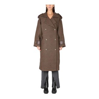 The Mannei Femme, Manteaux, Brun, Taille: 38 FR Manteau Oversize Shamali