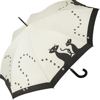 Von Lilienfeld Regenschirm Schwarze Katzen Auf-Automatik Stockschirm Damen Kinder Mädchen Kätzchen Leicht Stabil
