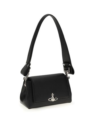 Vivienne Westwood Womens Orb Shoulder Bag Black