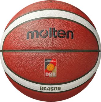 Molten B6G4500-DBB Basketball, Pro Wettspielball, Premium Synthetik-Leder, 12 Felder, DBB geprüft, orange/Ivory, Größe 6, Paketeinheit 12