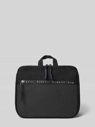 Bugatti Kulturtasche mit Label-Details Modell Blanc Delight