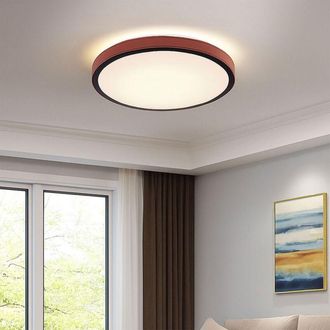 Globo Lighting Globo Lighting - Plafonnier led de salon brun Plafonnier rond lampe lumière du jour, couleurs de lumière réglables, alu acrylique, 24W 1189lm blanc