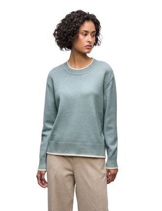Street One Damen Pullover mit Kontrastdetails