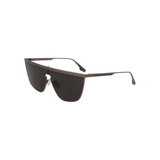 Victoria Beckham Femme, Accessoires, Gris, Taille: ONE Size Lunettes de soleil rectangulaires &agrave; monture m&eacute;tallique