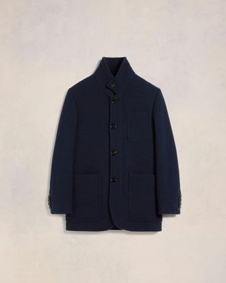 Ami Ami Paris - Kurzer Oversize-Mantel Blau - Gr&ouml;&szlig;e: 36 - f&uuml;r Damen
