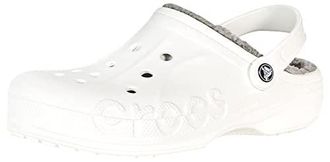 Crocs Unisexe Adulte Baya Lined Clog Sabots, White/Light Grey, 42/43 EU