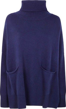 Maryya Pull Col Roul&eacute; - Bleu