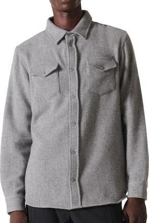 God's True Cashmere Cashmere Press-Stud Overshirt Size XXL