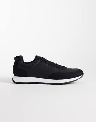 HUGO BOSS HUGO Red - Sneaker in Schwarz mit Kontrastfutter