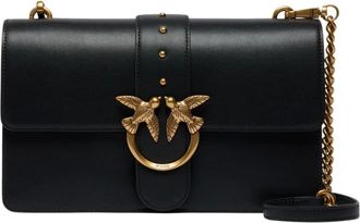 Pinko Pinko, Femme, Sacs, Noir, Taille: ONE Size Love One Classic St. Cl. Vitello Seta