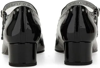 Carel Mary Jane Leather Pump - Black