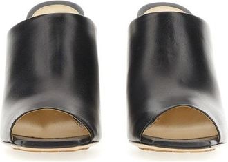 Bottega Veneta Lambskin Slingback Sandal - Black