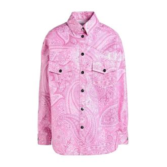 Etro Femme, Blouses et Chemises, Rose, Taille: 36 FR Chemise en Nylon Imprim&eacute; pour Femmes