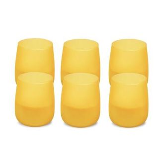 Spaas 6x Citronella Soft Glow Duftkerze, 38 Stunden - hellgelb - Lemon Breeze