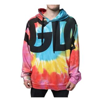 Dolce & Gabbana Tie Dye Kapuzen-Sweatshirt aus Baumwolle mit Logo - - Sweatshirts & Hoodies - Herren - Mehrfarbig - L