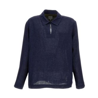 Paul Smith Homme, Tops, Bleu, Taille: L Chemise en lin
