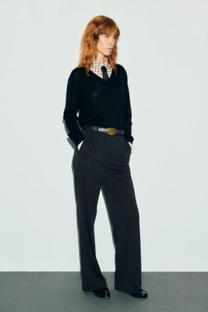 Gerard Darel Pantalon large de tailleur en jersey - MADA - Noir