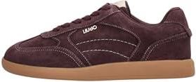 Liu Jo Baskets basses en daim pour femme BF5069PX002, bordeaux, 38 EU