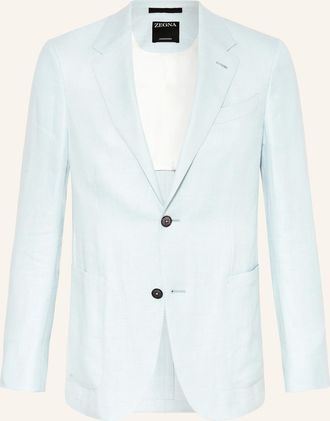 Ermenegildo Zegna Zegna Sakko Extra Slim Fit Mit Leinen blau