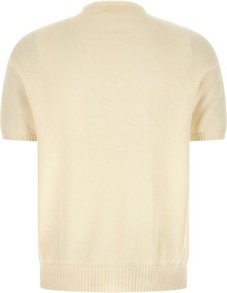 Maryya Ribbed-Detail Cotton Sweater - Cream